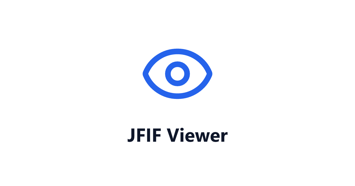 JFIF Viewer - Open JFIF Files Online