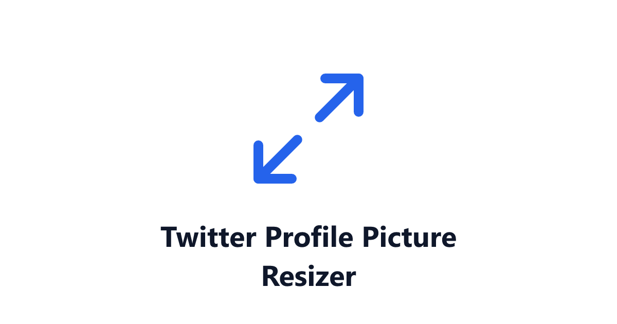 Twitter Profile Picture Resizer